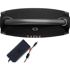 JBL Boombox 3 Waterproof Portable Bluetooth Speaker Bundle with gSport Case and Accessory Pouch (Black)