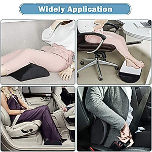 Foot Rest for Under Desk at Work, Adjustable Desk Footrest for Office Chair & Gaming Chair,Ergonomic Footrest Pillow Desk Foot Stool for Home Airplane Car to Relieve Back Knee Pain