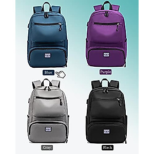 SMITH SURSEE Travel Laptop Backpack 15.6 Inch Business Anti Theft Slim Durable Laptops Backpack with USB Charging Port Water Resistant College School Computer Bag Gifts for Men & Women