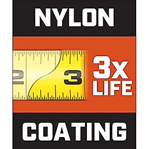 Crescent Lufkin 1/2 x 12' Chrome Case Yellow Clad Tape Measure - L912-02