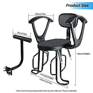 OUSEXI Rear Child Bike Seat,Kids Seat for Adult Bike, Toddlers Rear Mount Bike seat Design for Children Aged 2 to 8 Years Old, Rear Frame Mounted Baby Bike Seats Kids Safety (Black-a)