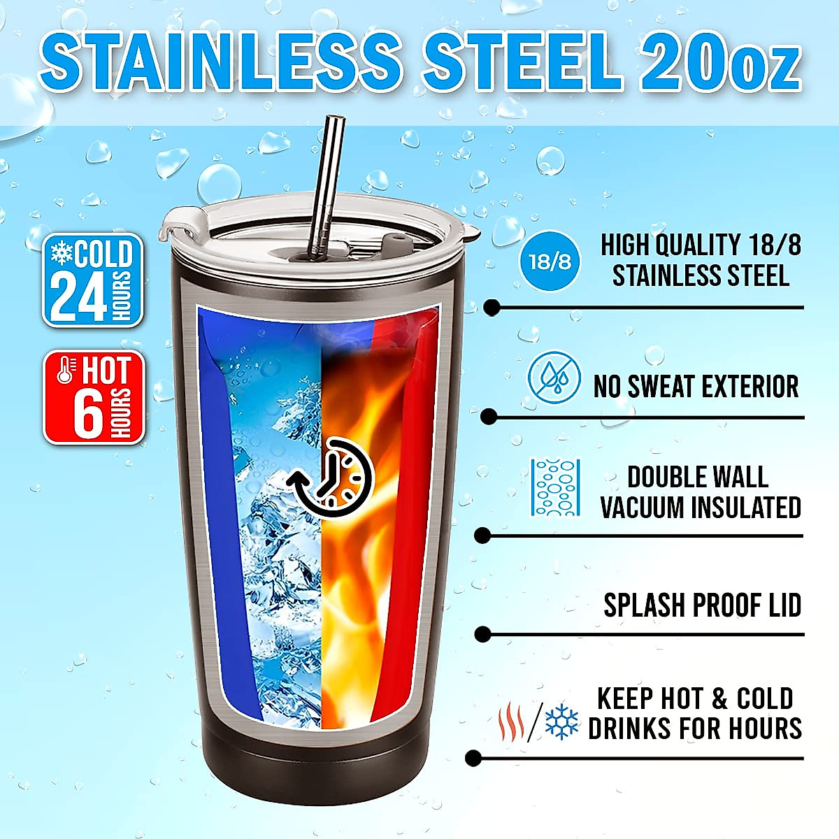 winorax Queen of The Camper Tumbler Camping Gifts For Campers Woman from Husband Boyfriend Sisters Best Friend Coffee Cup with Lid 20oz Stainless Travel Mug