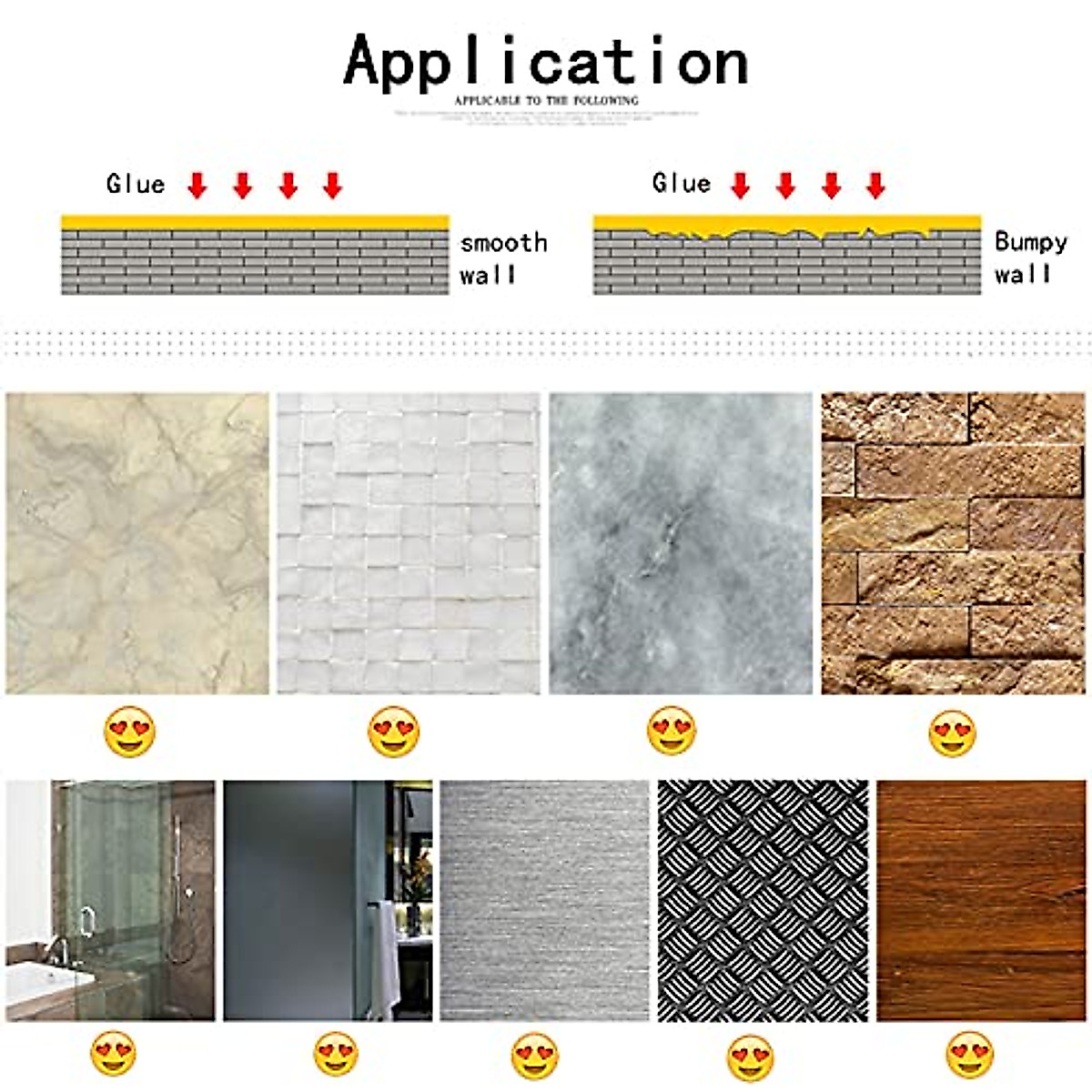 G.D.Metal Adhesive Bathroom Shelf Wall Mounted (Black, Square)