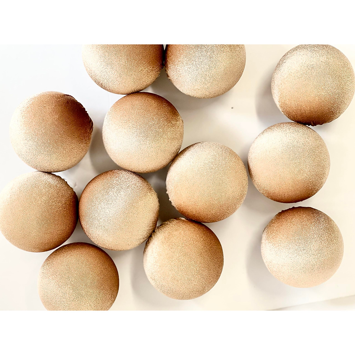 Peanut Brown Christmas Handmade Velvet Ornaments, Bulk Christmas Balls, Christmas Tree Bulbs, Christmas Decorations, Christmas Gift Idea, Set of 12