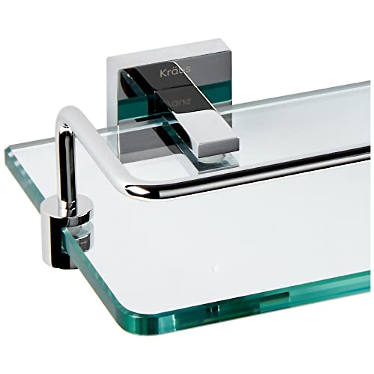 Kraus KEA-14445CH Aura Bathroom Accessories - Shelf with Railing