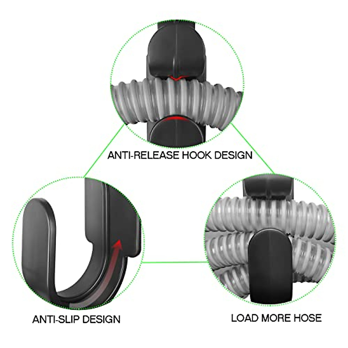 CPAP Hose Hanger with Anti-Unhook Feature - CPAP Mask Hook and CPAP Tube Holder - CPAP Supplies Organizer,Avoids CPAP Hose Tangle and Allows You to Sleep Better