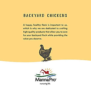 Manna Pro All Flock Crumbles | 16% Protein Level | Complete Feed for Chickens, Ducks, Geese, Turkeys and Gamebirds | Probiotics to Support Digestion | No Artificial Colors or Flavors | 8 Pounds WHITE