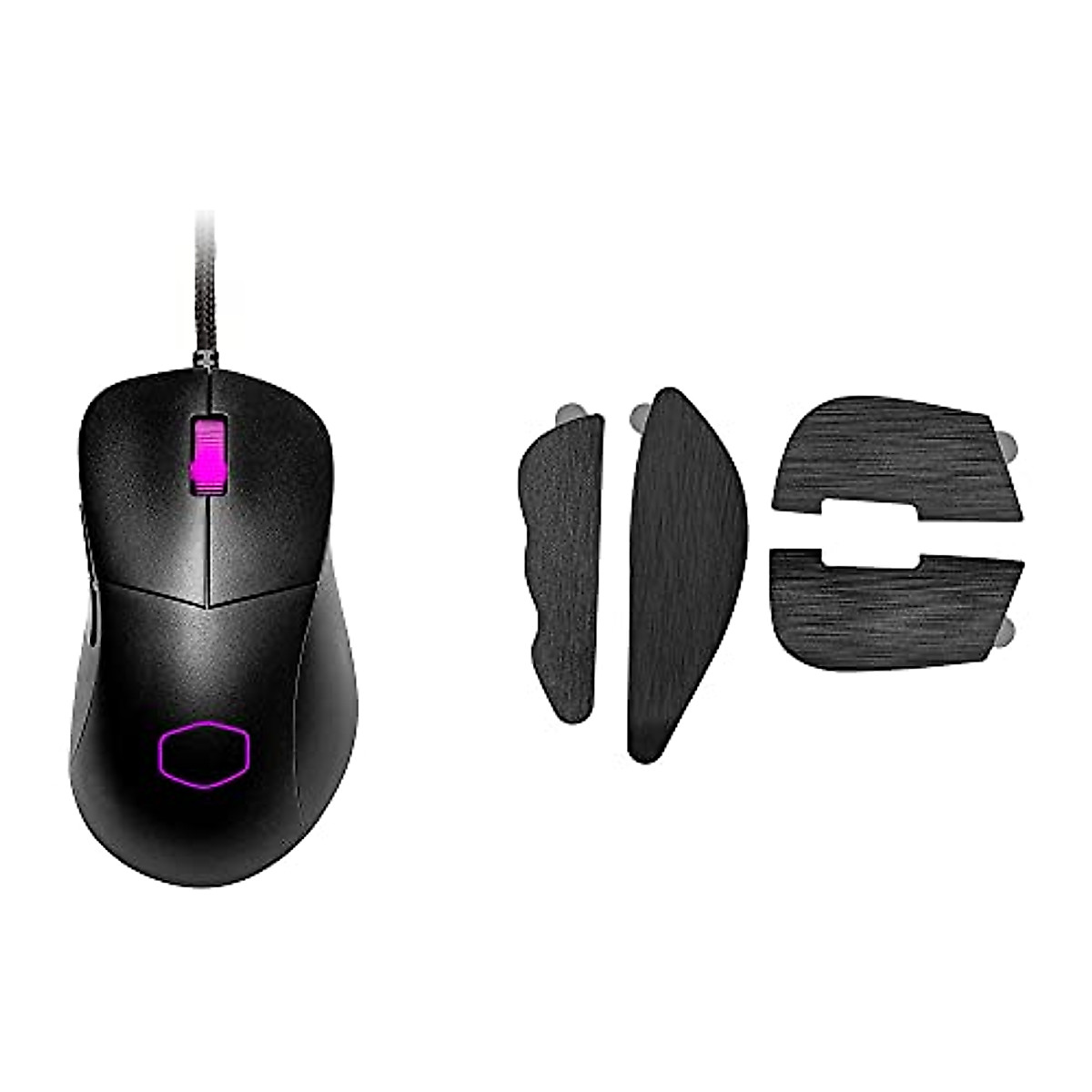 Cooler Master MM730 Wire Gaming Mouse Black, Adjustable 16,000 DPI, Palm|Claw Grip, PixArt Optical Sensor, Ultraweave Cable, PTFE Feet, RGB Lighting (MM-730-KKOL1)