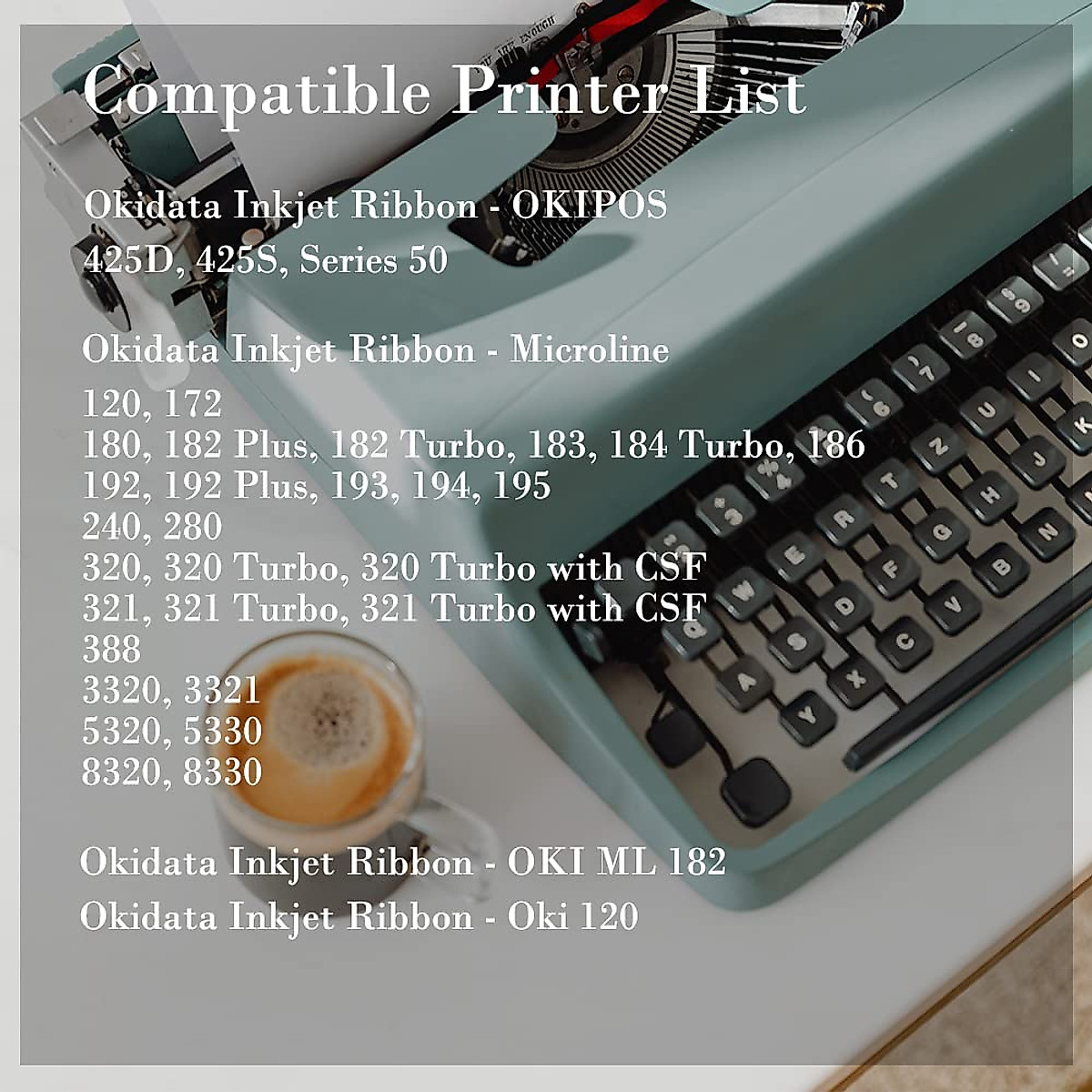 BIGGER Compatible Ribbon Replacement for Okidata 52102001 52104001 Printer Ribbons Used for Microline 320 321 Turbo Printers, Microline 100 Series, Dataproducts R6010, Fullmark N639BK, 12 Pack, Black