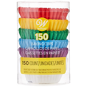 Wilton 150 Count Rainbow Mini Cupcake Liners
