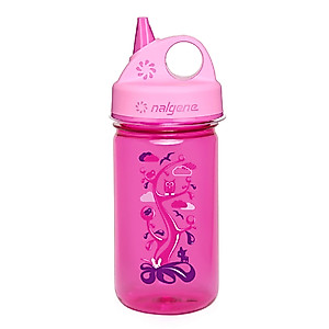Nalgene Grip 'n Gulp Bottle, Pink Woodland, 12oz (341934)