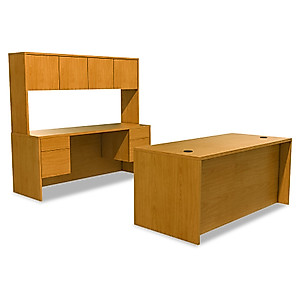 Hon Desk with Double Pedestal, 72 by 36 by 29-1/2-Inch, Harvest