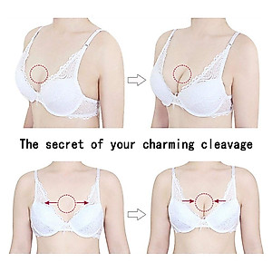 Meddom Silicone Bra Inserts, Gel Breast Pads and Enhancers to Add 2 Cup, Suitable for Dresses/Swimsuits, Fit for C-FF Cup