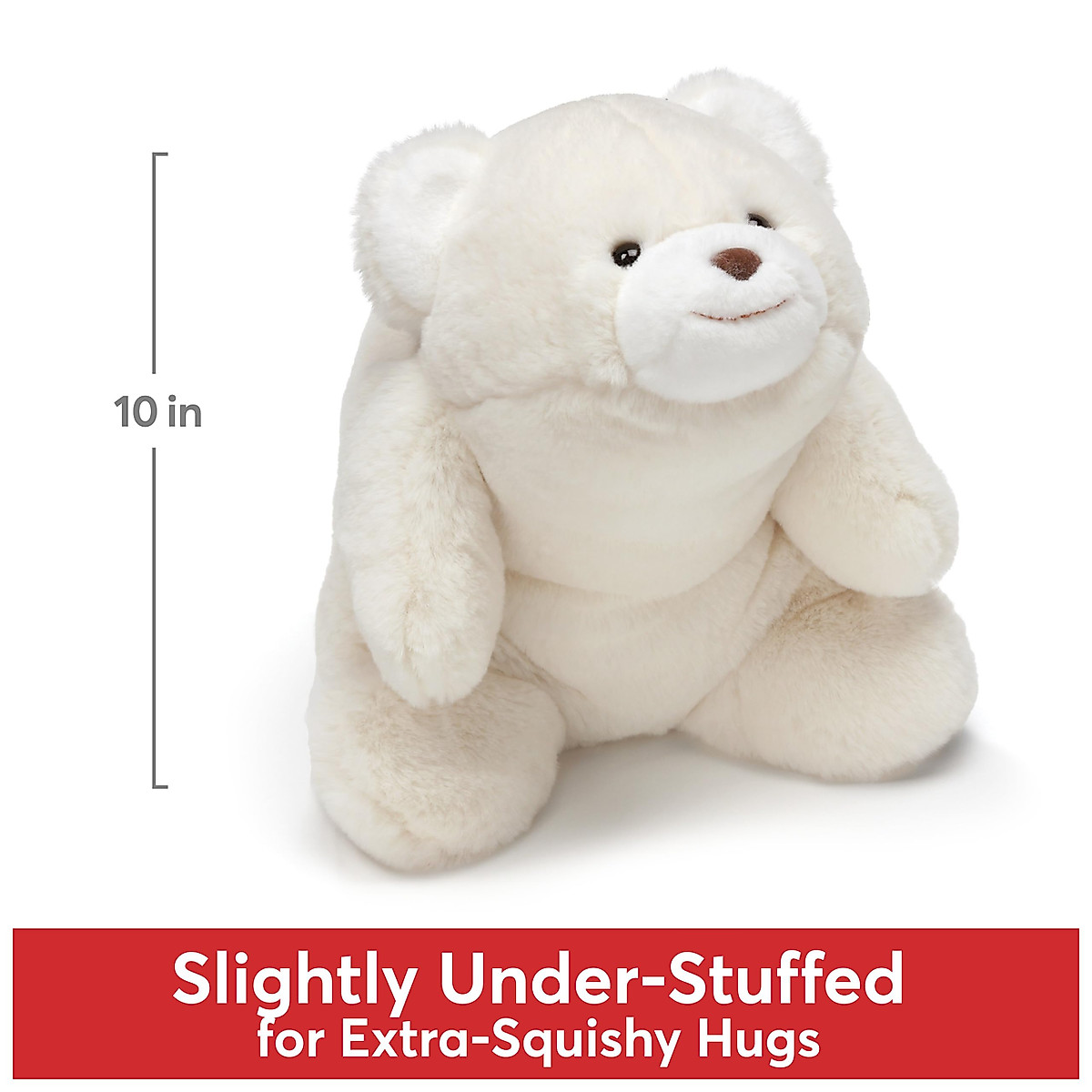 GUND Original Snuffles Teddy Bear, Premium Stuffed Animal for Ages 1 and Up, White, 10”