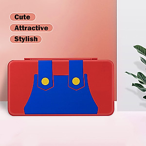 KENOBEE 24 Game Card Case Compatible with Nintendo Switch/Switch Lite/Switch OLED 2021, 24 Slot Storage Holder for SD Card&Switch Game Card, Slim Portable Storage Cartridge Box for Travel Carrying