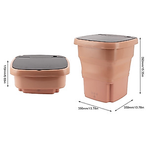 Portable Washing Machine, 15L Foldable Mini Washing Machine & Dryer Combo, Mini Washer for Socks, Baby Clothes, Towels, Underwear, Small Items, Apartment, Dorm, (US Plug 110V)