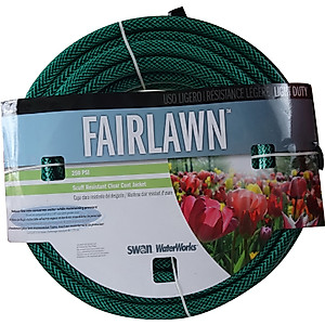 Swan Products SNCFA12050 FAIRLAWN WaterSAVER Light Duty Chore Garden Hose 50' x 1/2", Green