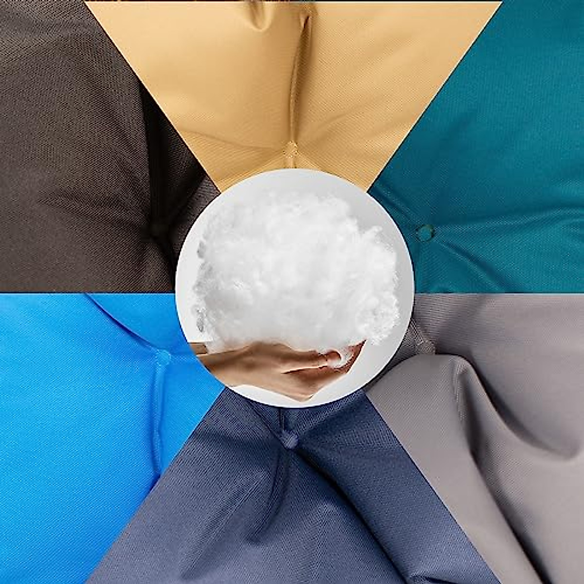 AHWEKR Outdoor Swing Cushions, Waterproof Bench Cushion for Outdoor Furniture 2-3 Seater Washable Swing Replacement Cushions, Outdoor Sofa Replacement Cushions 32 x 40 x 5 inches,Khaki