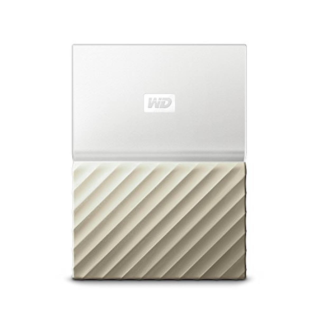WD 2TB White-Gold My Passport Ultra Portable External Hard Drive - USB 3.0 - WDBFKT0020BGD-WESN