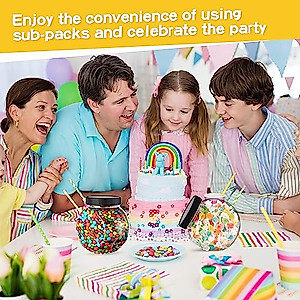 Tradder 18 Pcs Plastic Candy Jars with Lids 25 oz Cookie Jar Clear Cookie Container Clear Wide Mouth Candy Storage Jars for Candy Buffet, Coffee Canister Party Table Laundry Detergent Holder