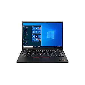 Latest Lenovo ThinkPad X1 Carbon Gen 9 14" FHD+ Ultrabook, 11th gen i7-1185G7, 16 GB DDR4,512 GB SSD, Intel Iris Xe Graphics, Fingerprint Reader, Win 10 Pro (20XW003KUS), Black