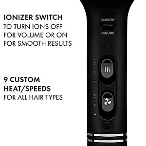 Hot Tools Pro Artist Black Gold 2000-Watt Ionic Hair Dryer | Ultra Powerful Airflow