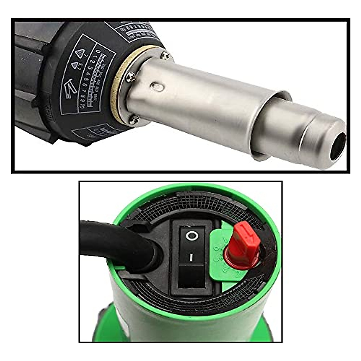 Go2Home Professional 1600W Plastic Welder Hot Air Welder Welding Kit Heat Gun Handhold Rod Pistol Soldering