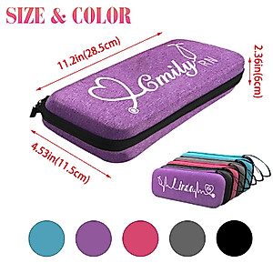 Personalized Stethoscope Case Custom Stethoscope Holder Case Name Hard Travel Carrying Lightweight Storage with Mesh Pocket Customized Nurses Gift for Nurse Doctor Medical Assistant
