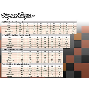 Troy Lee Designs GP Pro Air Apex Water Black Pants size 28