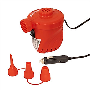 Airhead AHRE-503 Renegade Big 3 Person Inflatable Towable Water Tube Seat Rider Boating Tubing Kit with Boat Pull Rope and Pump for Kids and Adults