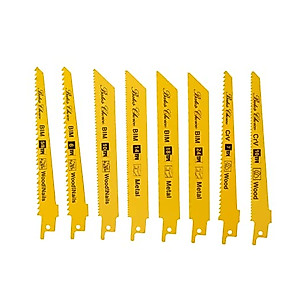 Bates- Reciprocating Saw Blades, Saw Blades, 8 Pack, Saw Blade Set, Saw Blades Metal, Saw Blades Wood, Metal Saw Blades, Reciprocating Saw Blades Metal, Reciprocating Saw Blades Wood, Sawsall