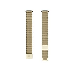 Fitbit Luxe Stainless Steel Mesh Accessory Band in Soft Gold, Official Product, One Size