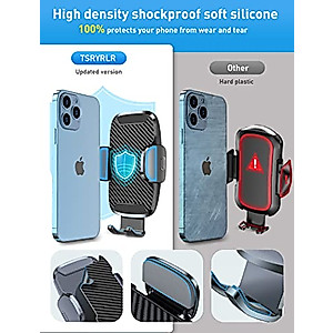 Phone Mount for Car [Strong Suction] Phone Holder Mount Hands-Free Universal Cell Phone Mounts for Dashboard/Windshield, 360° Rotation Extendable Mobile Car Holder for iPhone/Samsung/Oneplus