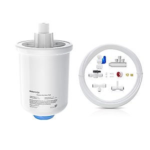 Waterdrop WD-XT Small Water Pressure Tank, RO Pressure Tank for All WD-X-series Reverse Osmosis System to Connect the Refrigerator, Mini RO Water Tank Fits 𝟯/𝟴" Water Tubing, WD-X8/X12/X16, BPA Free