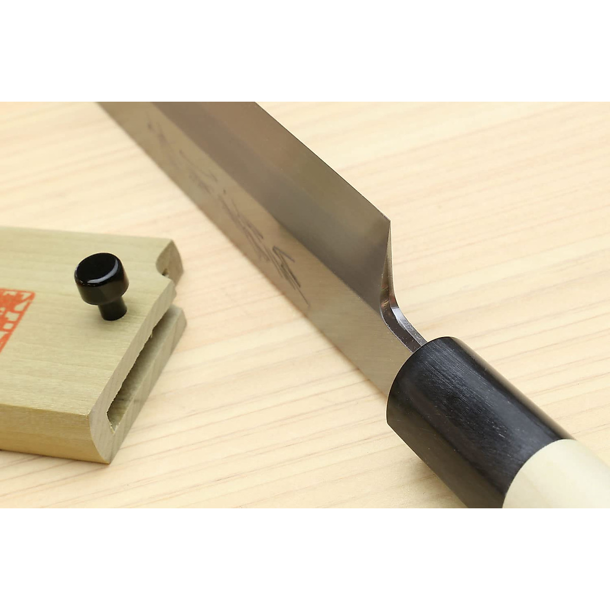 Yoshihiro Shiroko High Carbon Steel Kasumi Yanagi Magnolia Handle Sushi Sashimi Chef Knife (9.5" (240mm))