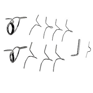 Yiotfandoll Fly Fishing Rod Guide Set Rod Repairing Fishing Tool Tip DIY Repair Kit