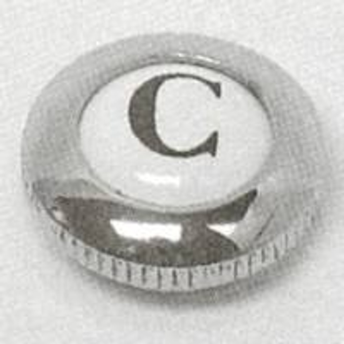 Rohl C7698TCBH Country Kitchen & Country Bath Threaded Porcelain Screw Cover Cap Indice Complete, Tuscan Brass