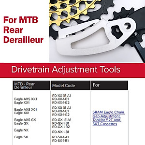 B Gap Adjustment Tool for SRAM Eagle AXS 12 Speed Chaingap Rear Derailleur, for SRAM Eagle 52T / 50T Cassettes 12 Speed, for MTB Eagle GX,NX,XX1,X01