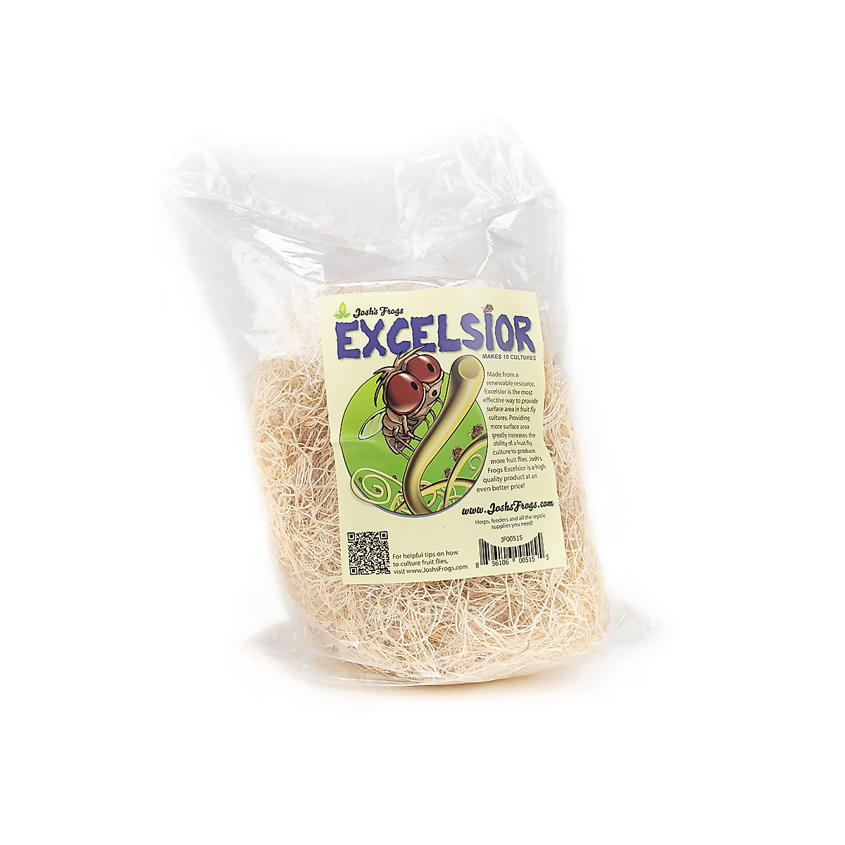 Josh's Frogs Melanogaster Fruit Fly Culturing Kit with Media, Vented Cups, and Excelsior (Small)