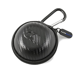 CASEMATIX Clip-on Phone Microphones Travel Case Compatible with Zoom iQ7, iQ6, Mounted Zoom XYH5 Stereo Microphone Capsule and More, Case Only