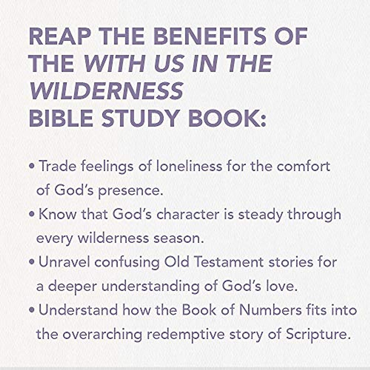 With Us in the Wilderness - Bible Study Book: A Study of the Book of Numbers