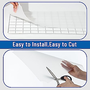 Frienda Set of 10 Wire Shelf Liner Heavy Duty Shelf Liners Packed Flat for Wire Shelving, Waterproof Non Adhesive Plastic Mat for Metal Rack Kitchen Shelves, Shoe Rack(Clear, 14 x 36 Inch)