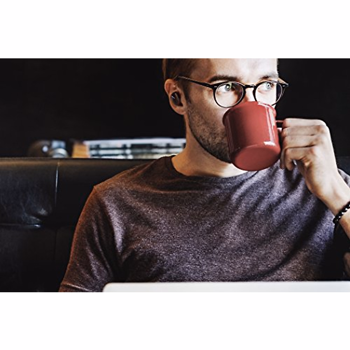 NuForce Optoma BE Free8 Truly Wireless Premium Earphones with 16h Battery Life, AAC+aptX, SpinFit Ear Tips and Charging case