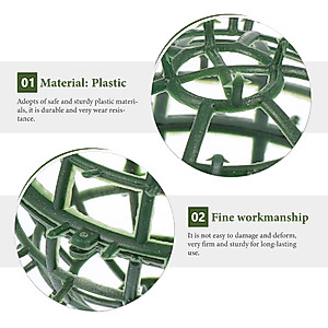EXCEART 10pcs Plastic Frame for Artificial Boxwood Topiary Ball DIY Flower Ball Grass Balls Flower Arrangement Holder Egg Floral Cage for Garden Home Decor, 10X10cm, (X5GV50I014T16O)