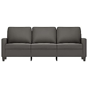 vidaXL 3-Seater Sofa Dark Gray 70.9" Velvet