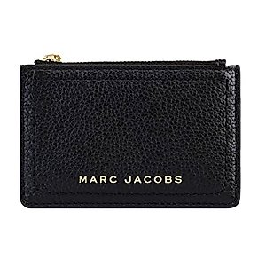 Marc Jacobs M0016972 Black/Gold Hardware Groove Top Zip Women's Wallet