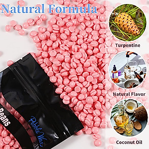 Hard Wax Beads for Hair Removal - 5Pack 100g 5 Colors wax bean for daily use with clean tool