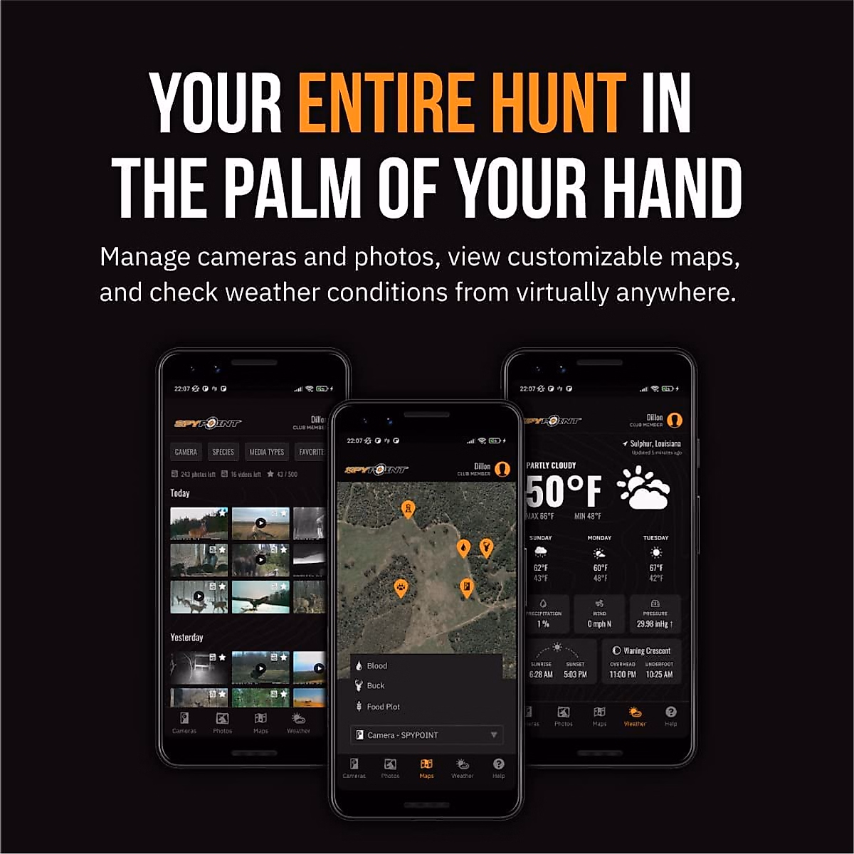 SPYPOINT LM2 Twin Pack Cellular Trail Camera - 20MP Photos, Infrared Game Night Vision Photos, 90' Flash Trail Camera & Detection Range + SD Cards (LM2-Nationwide)