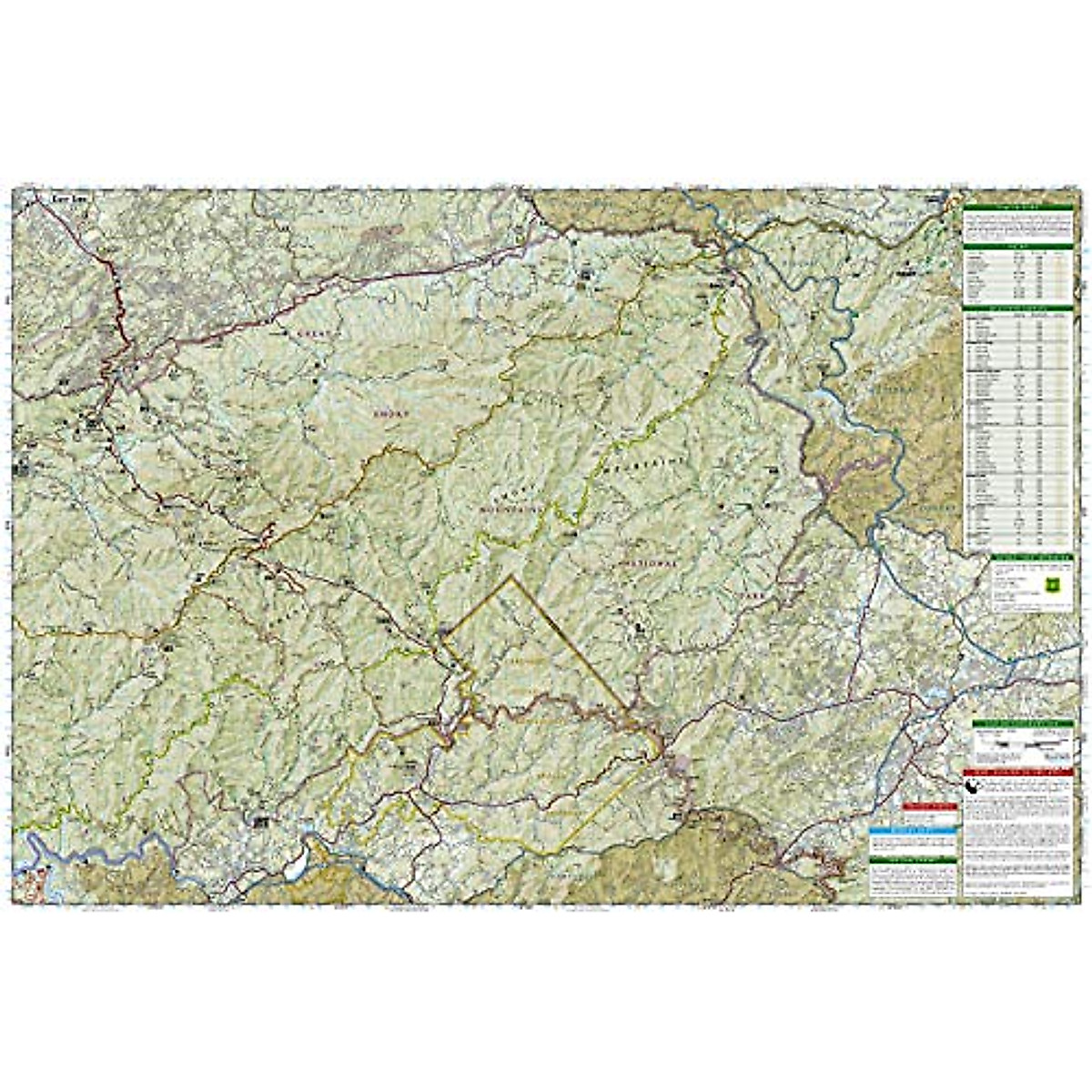 Great Smoky Mountains National Park Map (National Geographic Trails Illustrated Map, 229)
