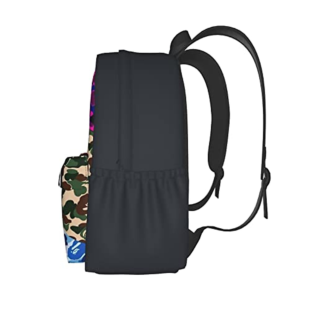 Oyleames Shark Teeth Camo Backpacks Travel Laptop Daypack Big Capacity Bookbag Fashionable And Durable